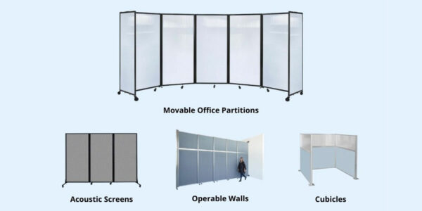 Different types of office partitions and their benefits - Portable ...